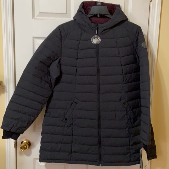 HFX | Jackets & Coats | Hfx Halifax Scuba Stretch Active Hooded Puffer ...